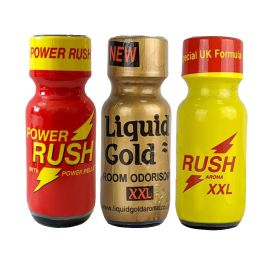 Power Rush 25ml-Liquid Gold XXL-Rush XXL - 3 Pack Multi